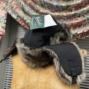 Woolrich | Accessories | Nwt Woolrich Black Faux Fur Trapper Hat Sm ...